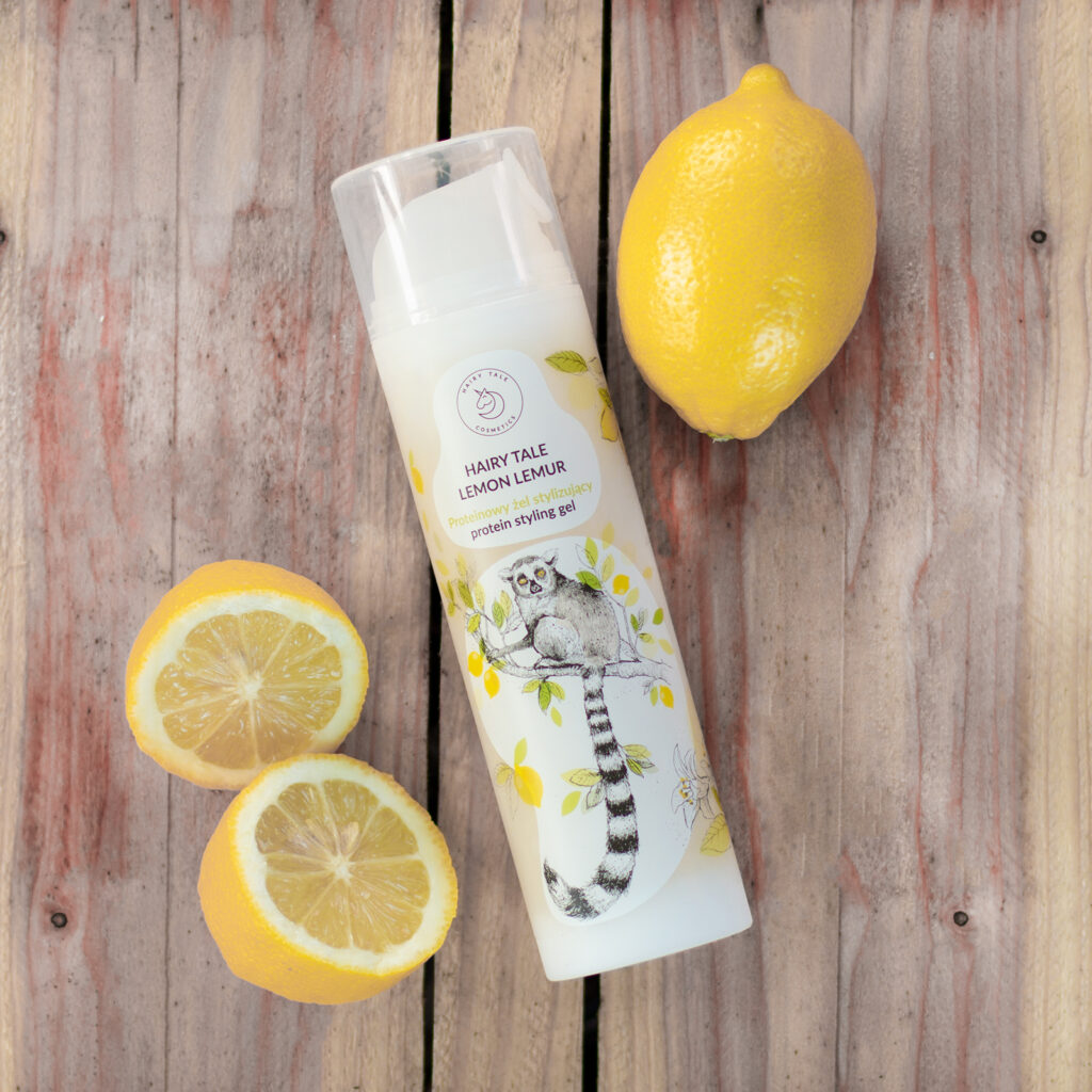 Lemon Lemur: Proteinowy żel do fal i loków - Hairy Tale Cosmetics